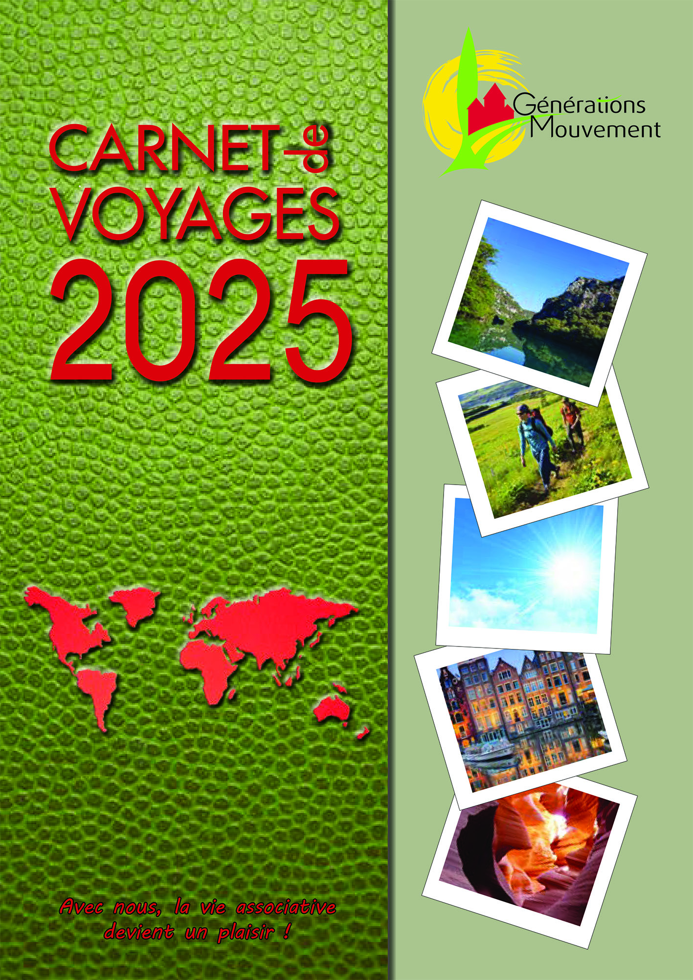 Carnet de voyages 2025 - Générations Mouvement Maine-et-Loire